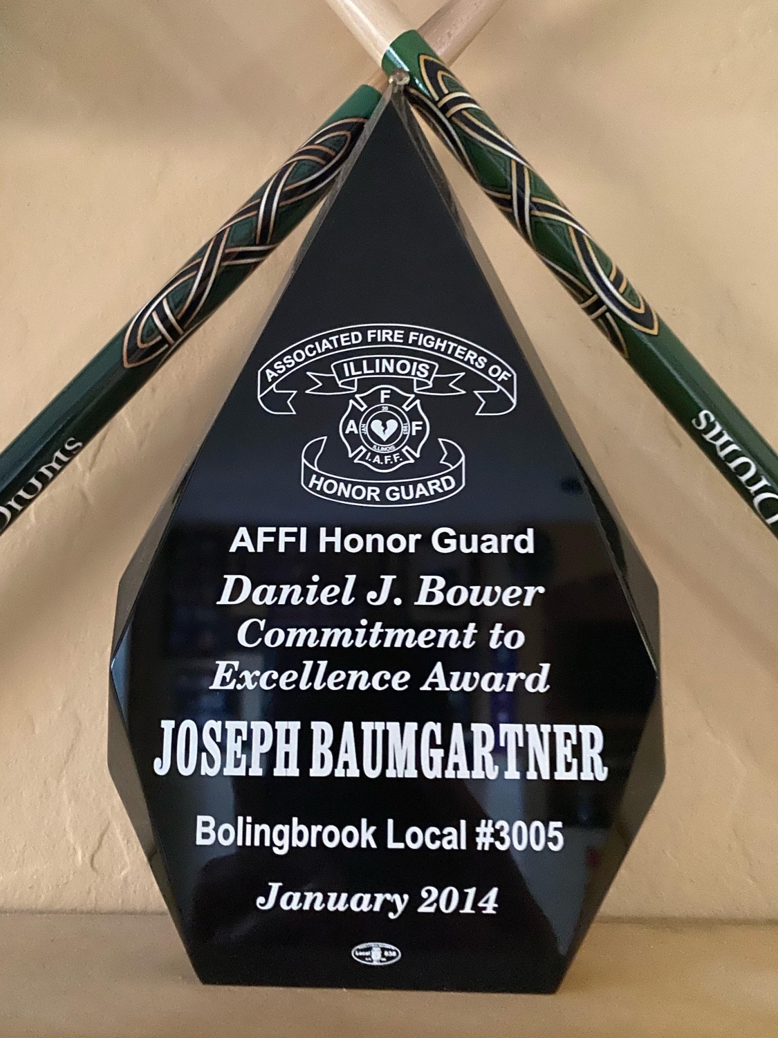 Daniel Bower Award – HG – Associated Fire Fighters of Illinois