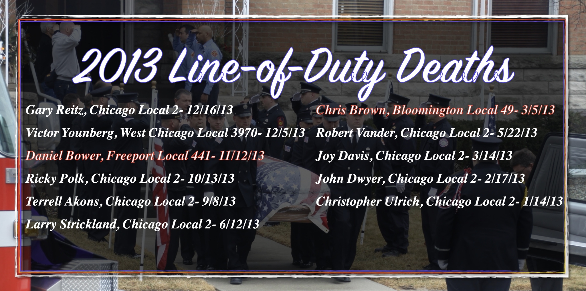 LODD Memorial – HG – Associated Fire Fighters of Illinois