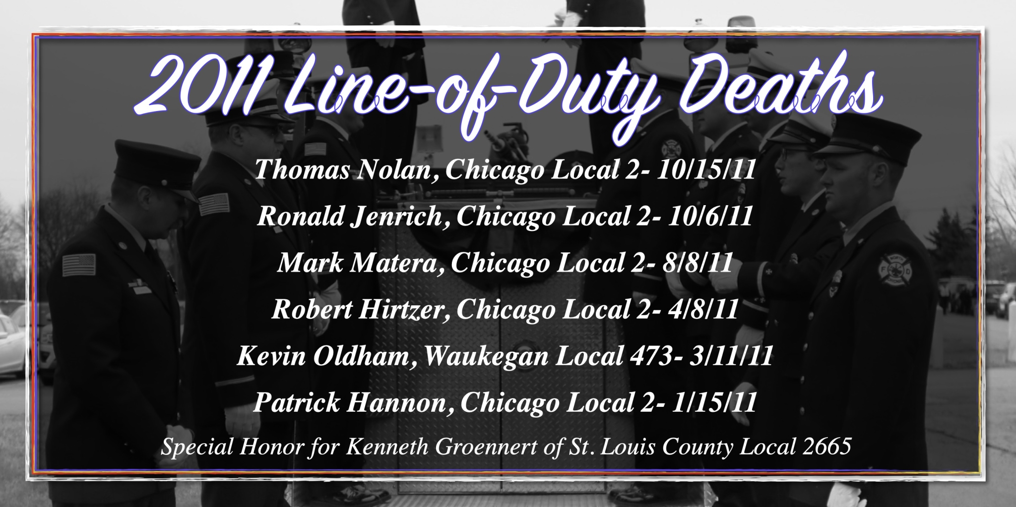 LODD Memorial – HG – Associated Fire Fighters of Illinois