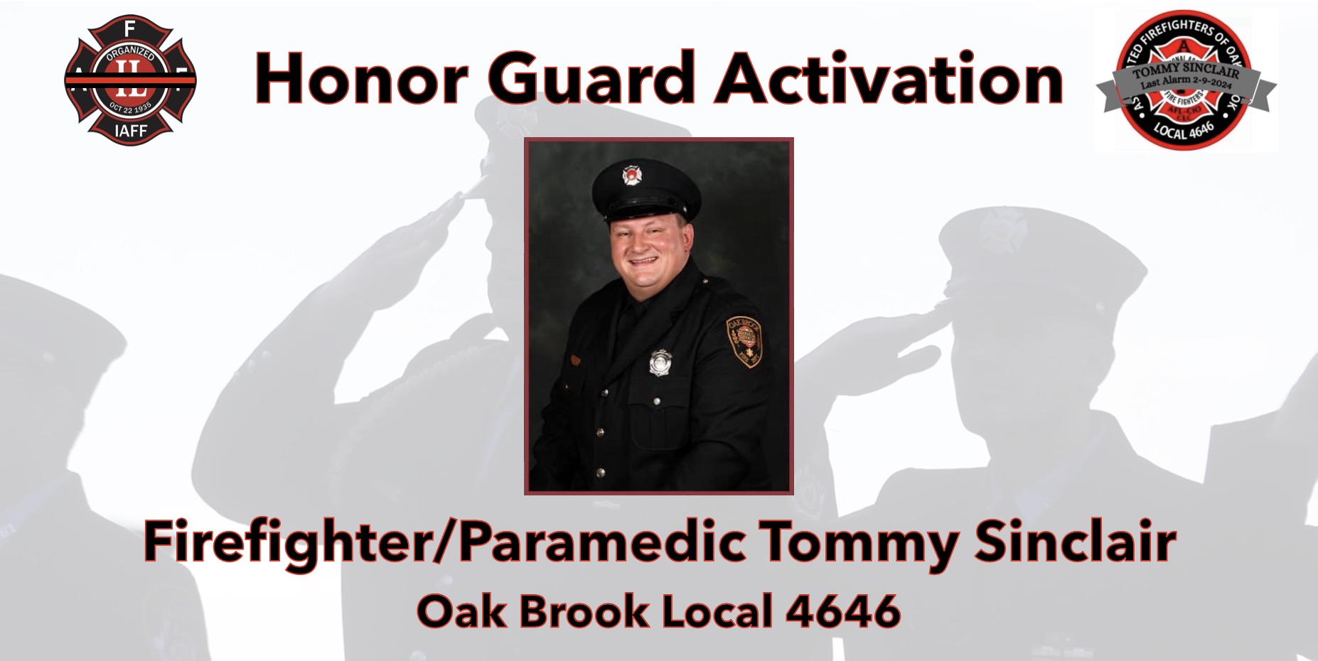 Honor Guard Activation for Tommy Sinclair of Oak Brook Local 4646 ...